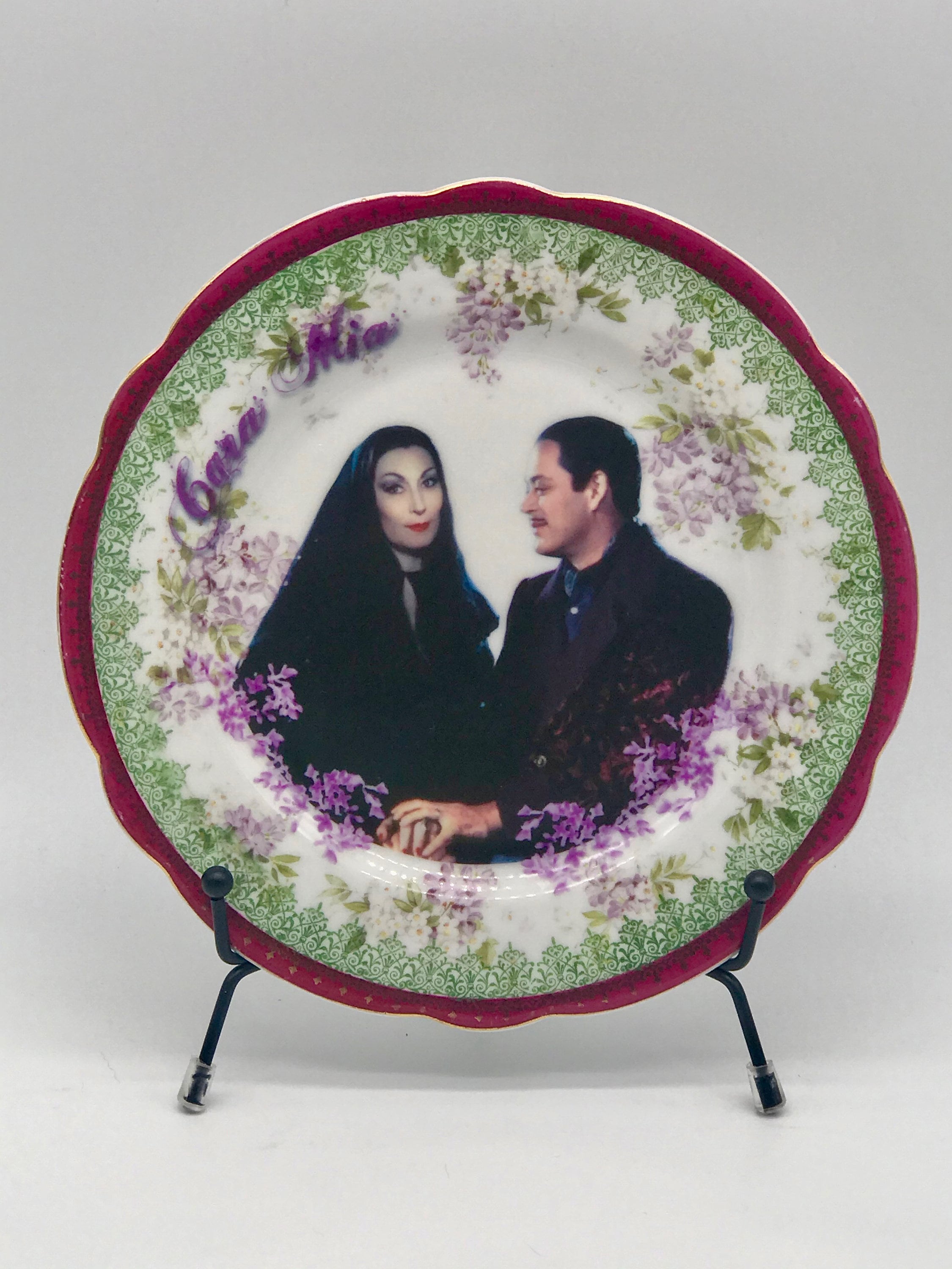 Addams Family Repurposeed Vintage Plate - Etsy