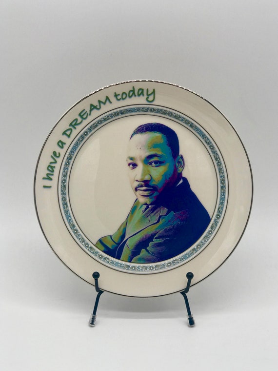 MLK Martin Luther King Repurposed Decorative Plate - Etsy