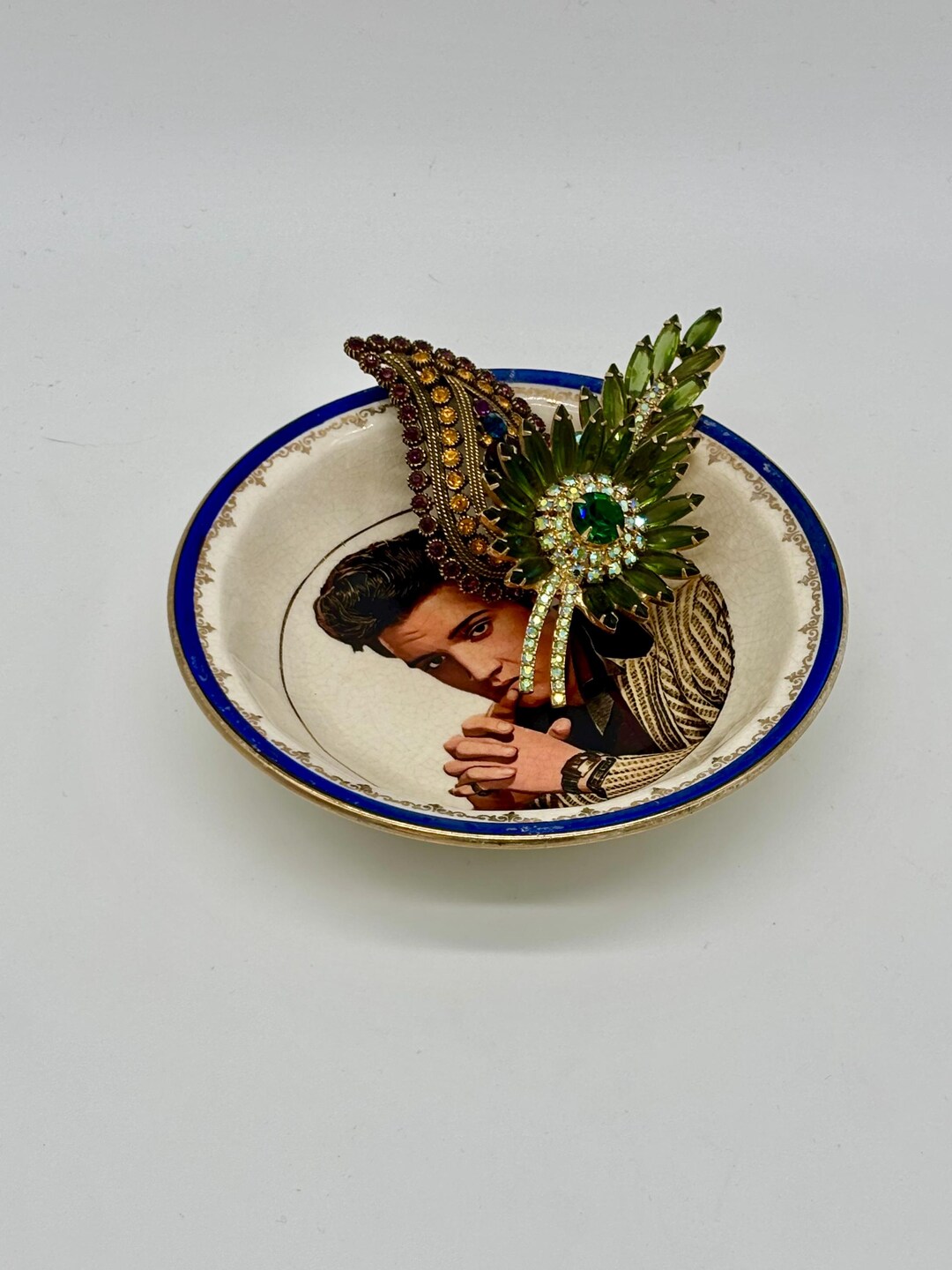 Elvis Presley Repurposed Vintage Catch All Dish - Etsy