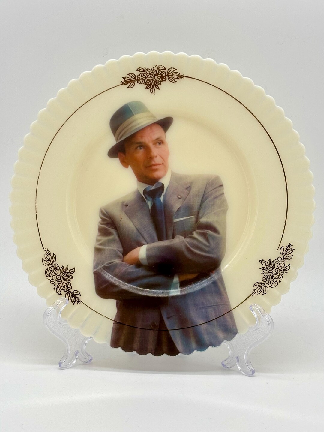 Frank Sinatra Repurposed Vintage Glass Plate - Etsy