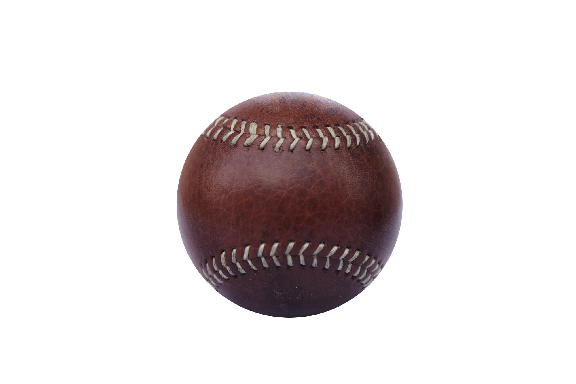 Vintage Brown Leather Baseball - Etsy