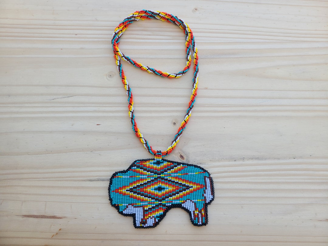 Native American Beaded Medallion, Beaded Medallion, Native Bead ...