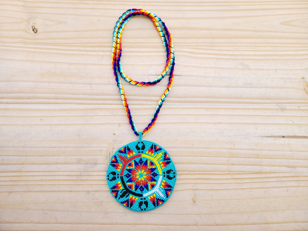 Native American Beaded Medallion, Beaded Medallion, Native Bead ...
