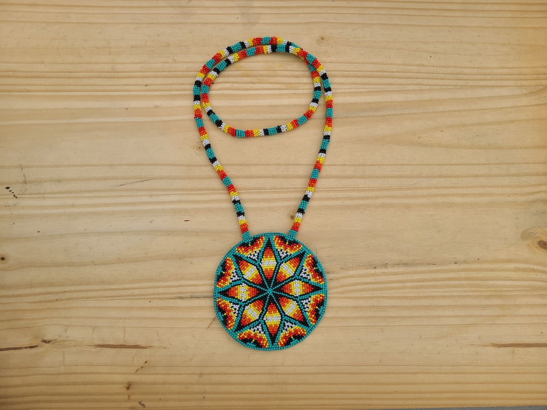 Native American Beaded Medallion, Indigenous Owned Shop, Native Bead ...