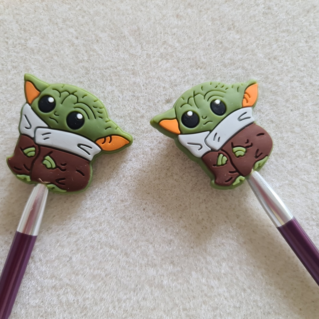 Super Cute Baby Alien Knitting Needle Huggers, Stitch Stoppers, Point ...