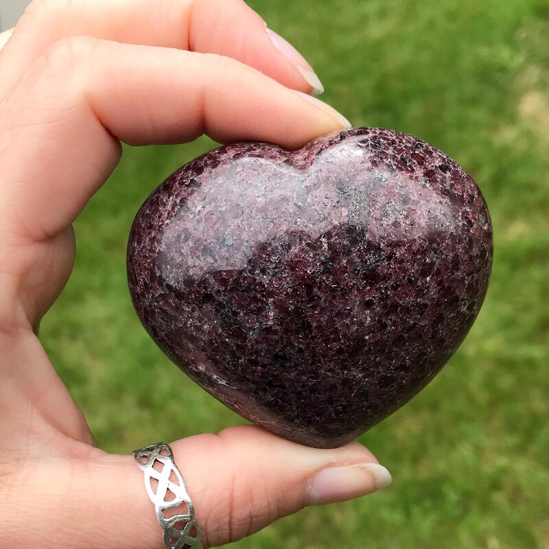 Garnet Heart - Etsy