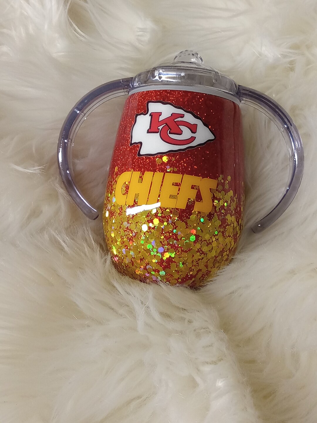 Custom KC Chiefs 8 Oz Sippy Cup, Custom Kansas City Wine Tumbler, KC ...