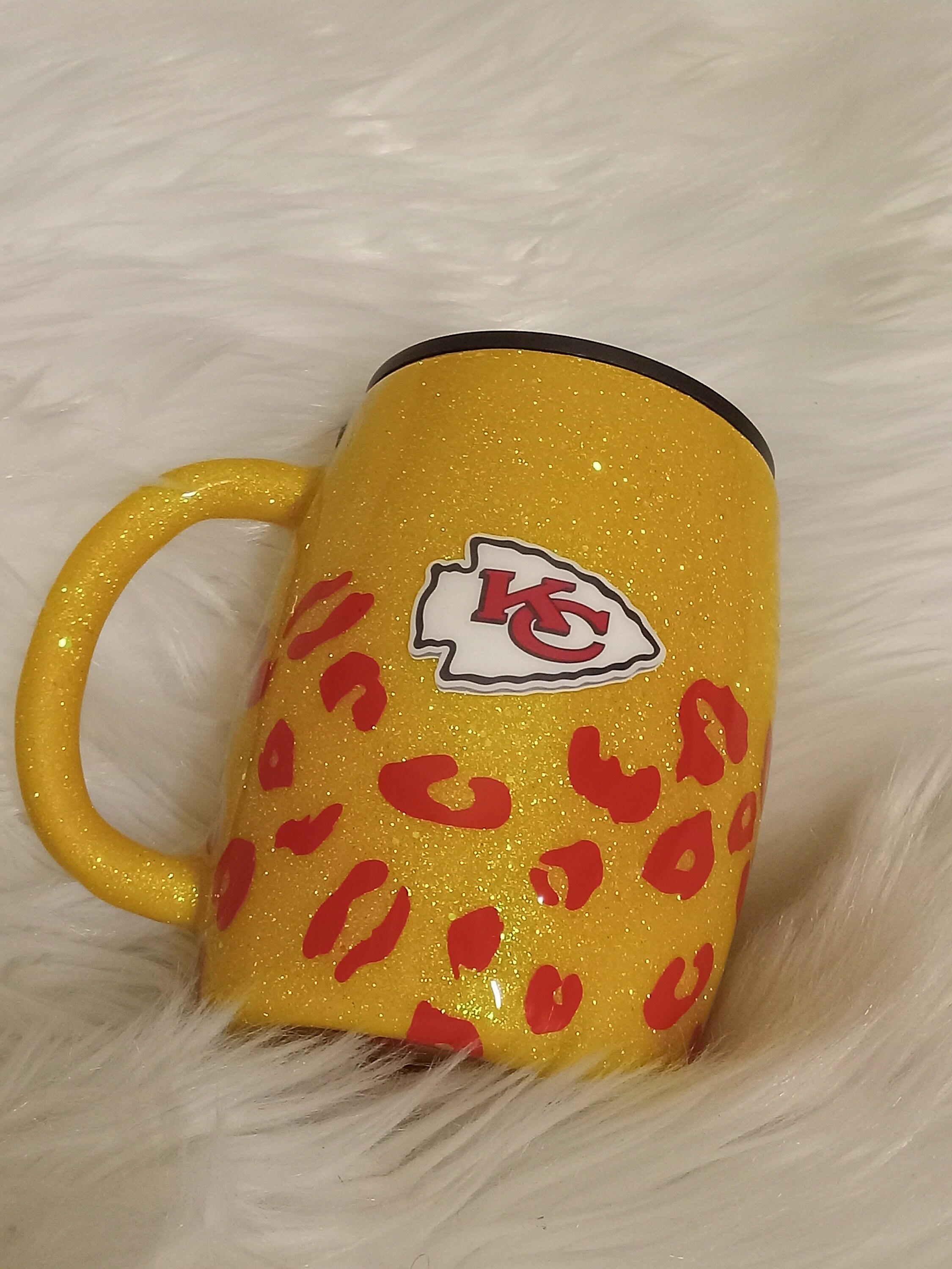 Ready to Ship, Kansas City Chiefs Leopard Print Epoxy Tumbler, Custom ...