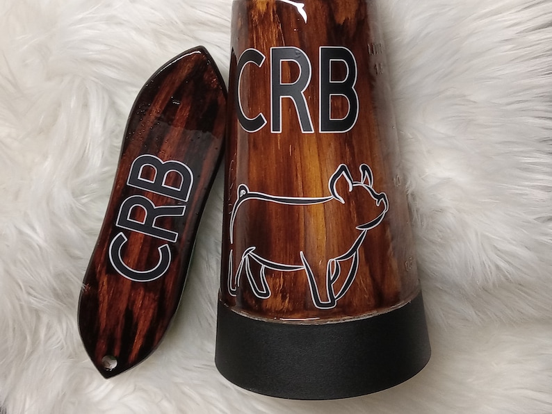 Custom Woodgrain Livestock Show Pig Sprayer or Show Brush, Livestock 4H ...