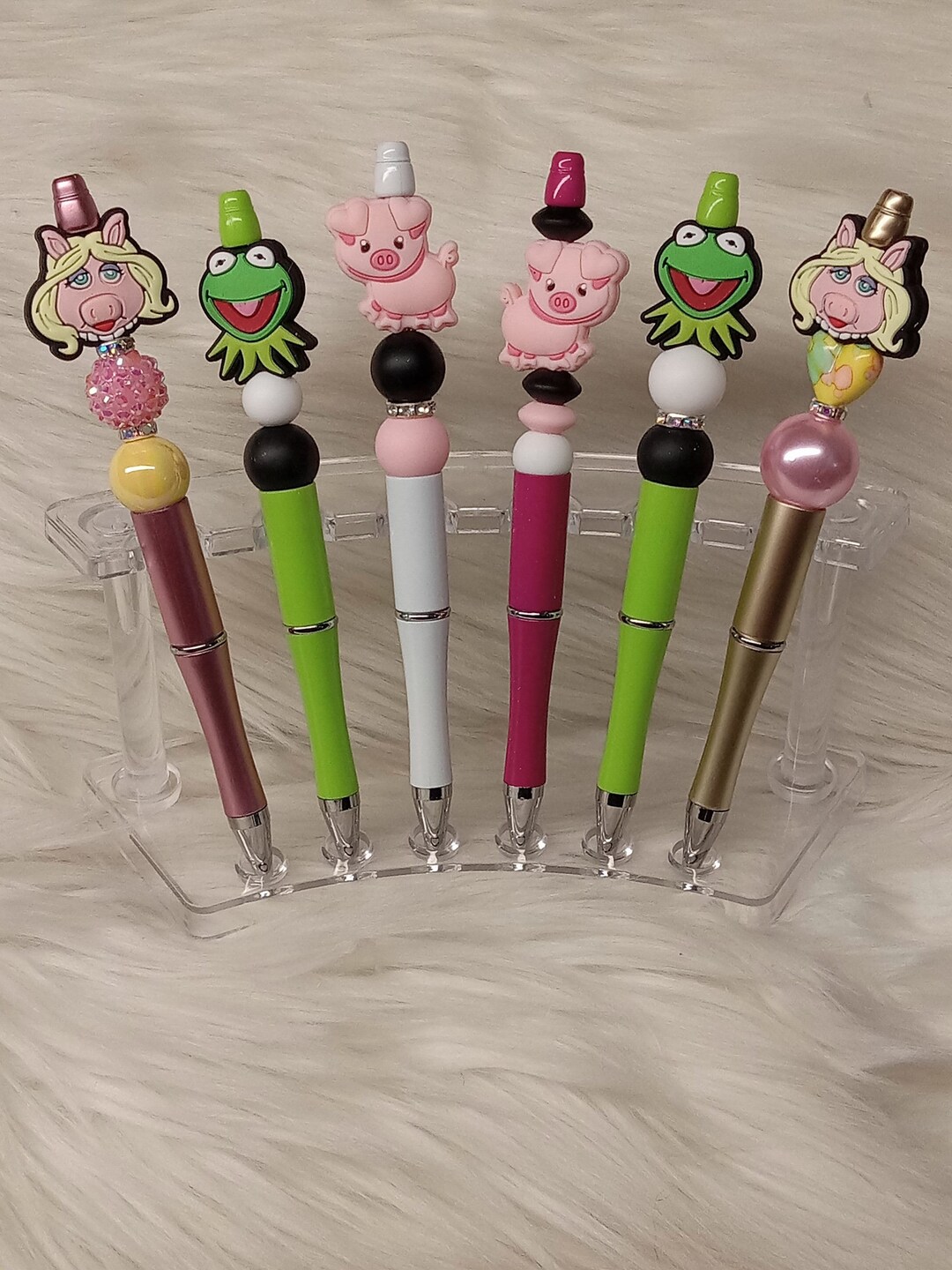 Cute Beadable Refillable Pig Pens, Pig Lovers Ink Pens, Refillable ...