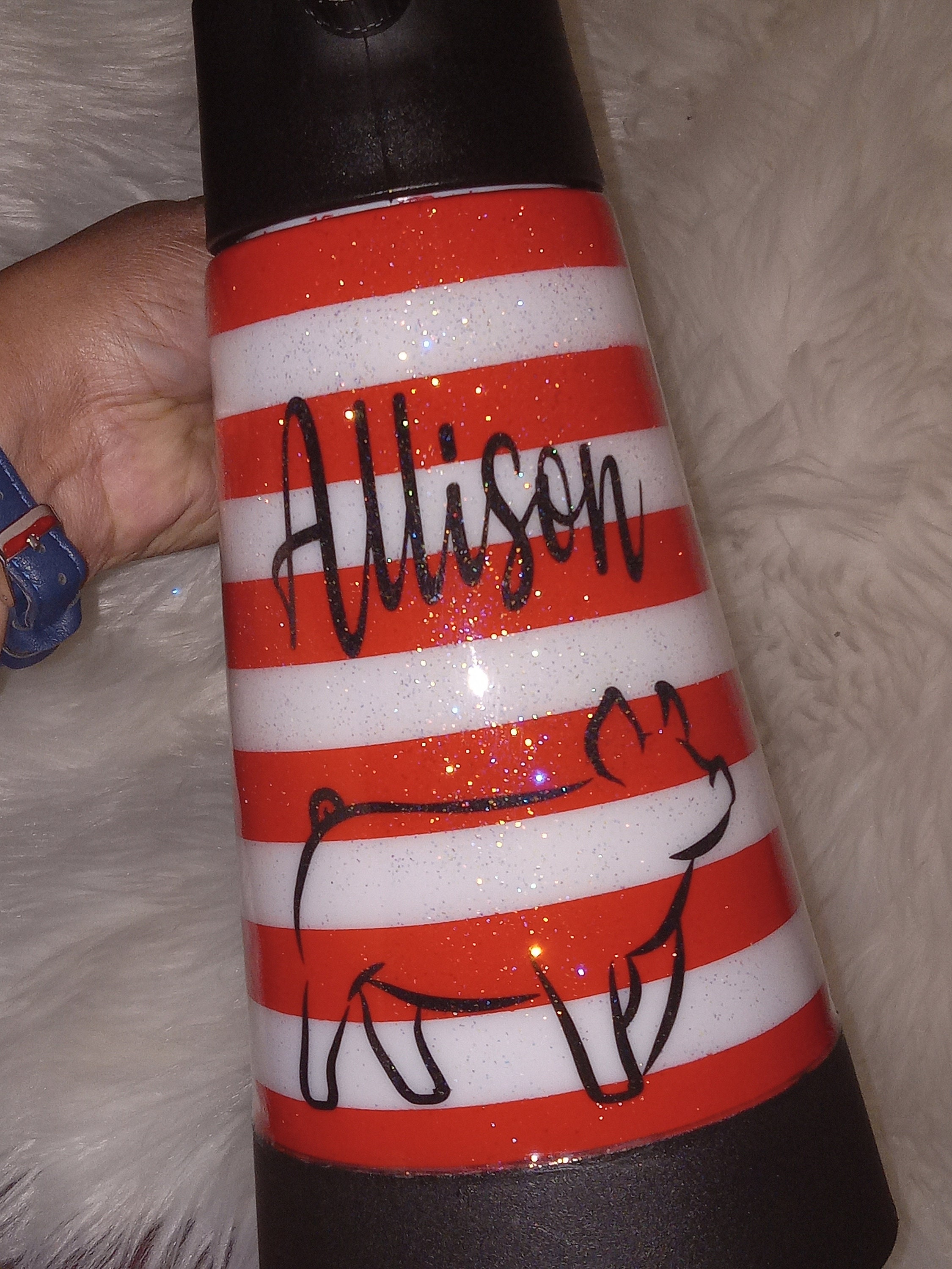 Custom Red White and Blue Pig Sprayer, Custom Smoker Sprayer, Flag ...