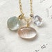 Pink Rutile Quartz Pendant Rutile Necklace Rutilated Quartz Oval ...