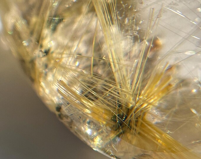 Rare Find Star Gold Rutile Quartz Pendant Golden Rutile Quartz Pendant ...