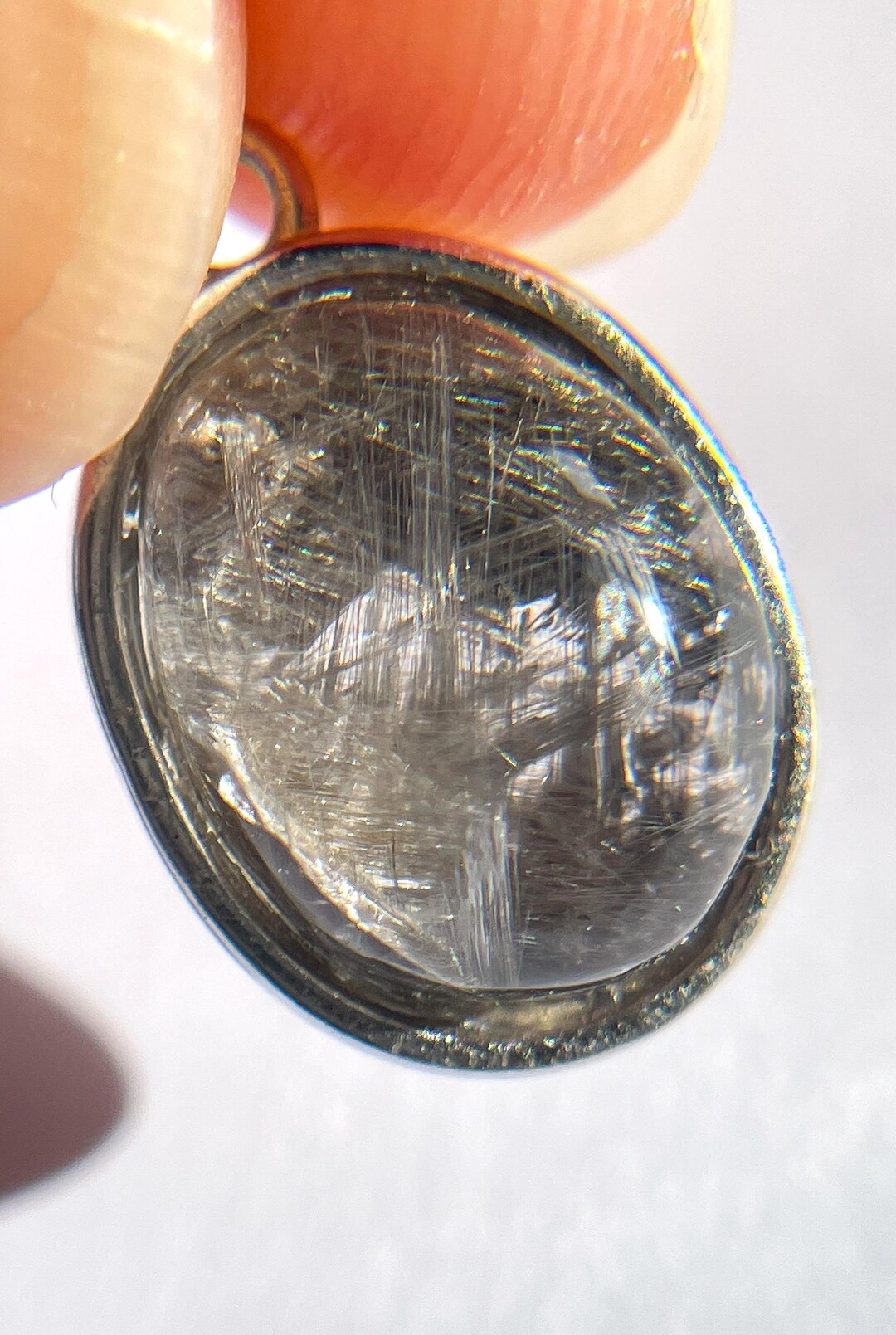 Brookite Gemstone Pendant Brookite Crystal Rare Find Brookite Silver ...