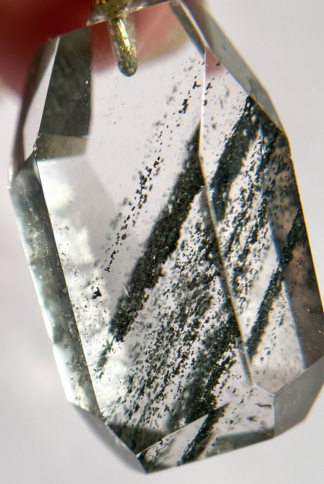 Chlorite Phantom Pendant Thousand Layers Green Lodolite - Etsy