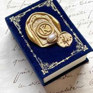 Book Engagement Ring Box Personalized Proposal Ring Box Fantasy Ring ...