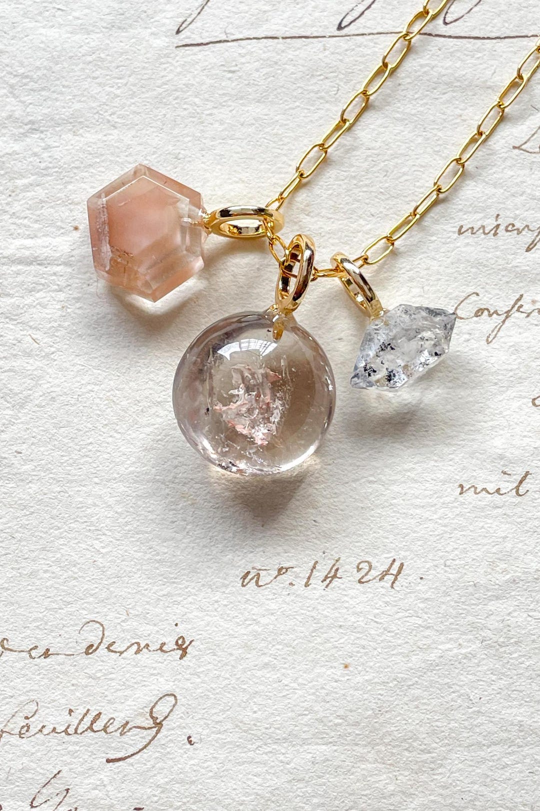 Clear Quartz Pendant Negative Quartz Unique Cube Crystal Jewellery ...