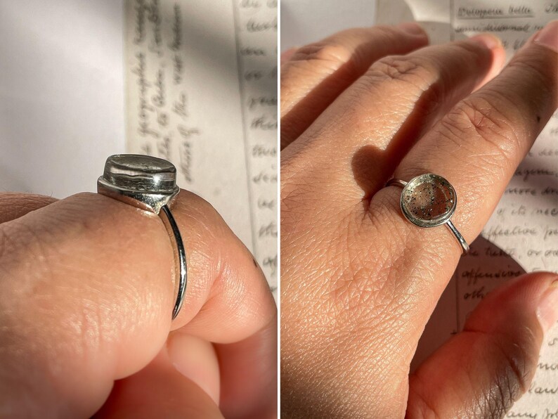 Green Mica Inclusion Quartz Ring Fuchsite Mica Quartz Green Inclusion ...