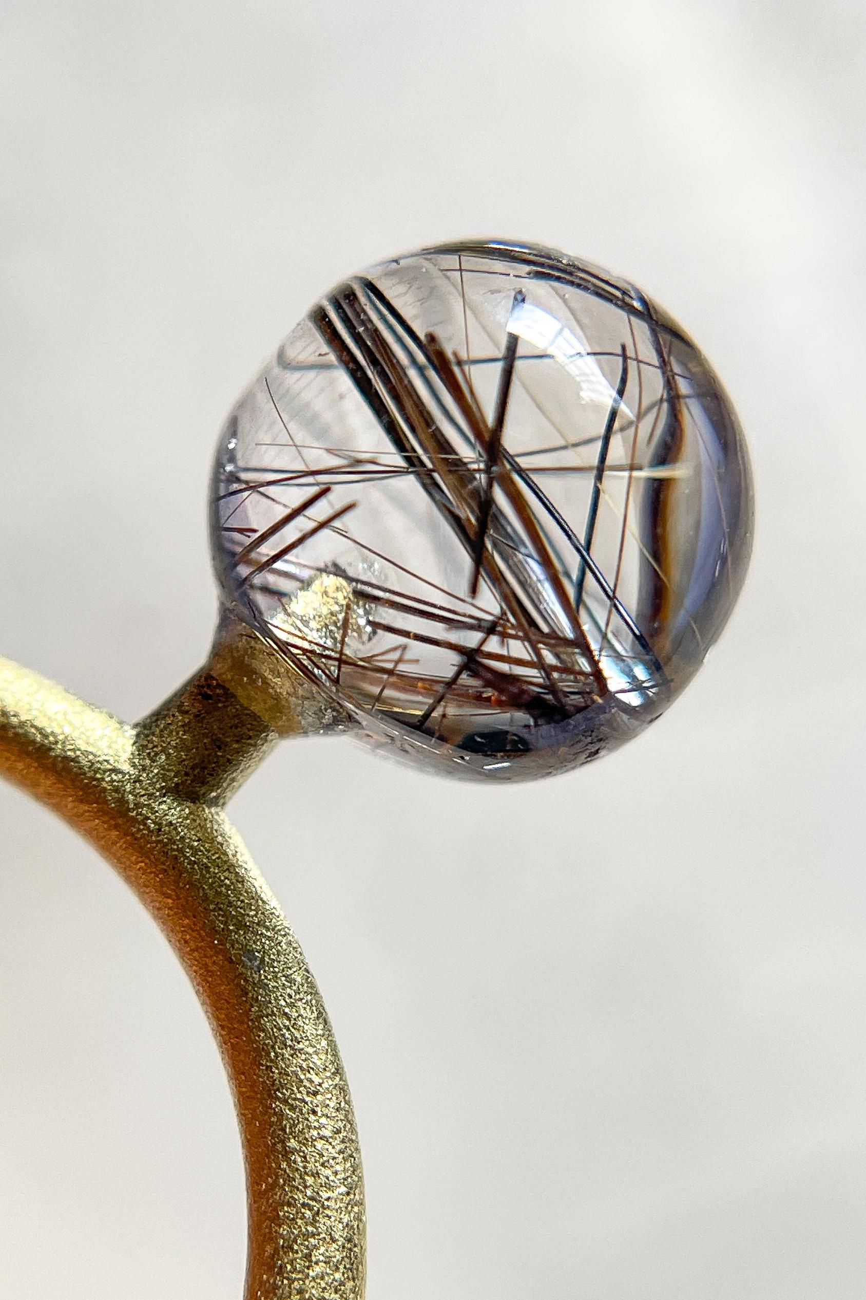 Copper Rutile Ring Rutilated Quartz Ring Adjustable Ring Rutile Quartz ...