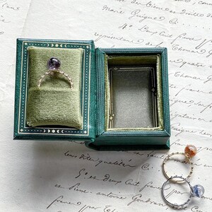 Emerald Green Celestial Ring Box Wedding Ring Box Keepsake Jewelry ...