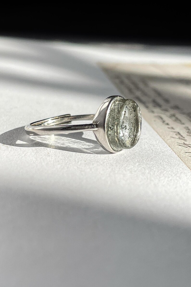 Green Mica Inclusion Quartz Ring Fuchsite Mica Quartz Green Inclusion ...