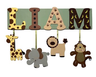 Jungle Name Sign | Etsy