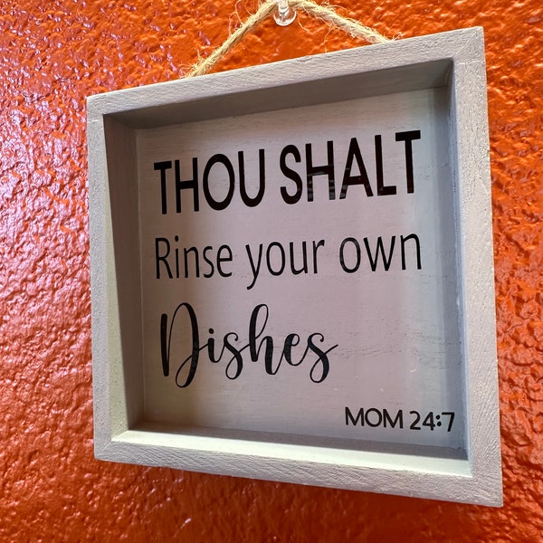 Dishes Sign - Etsy