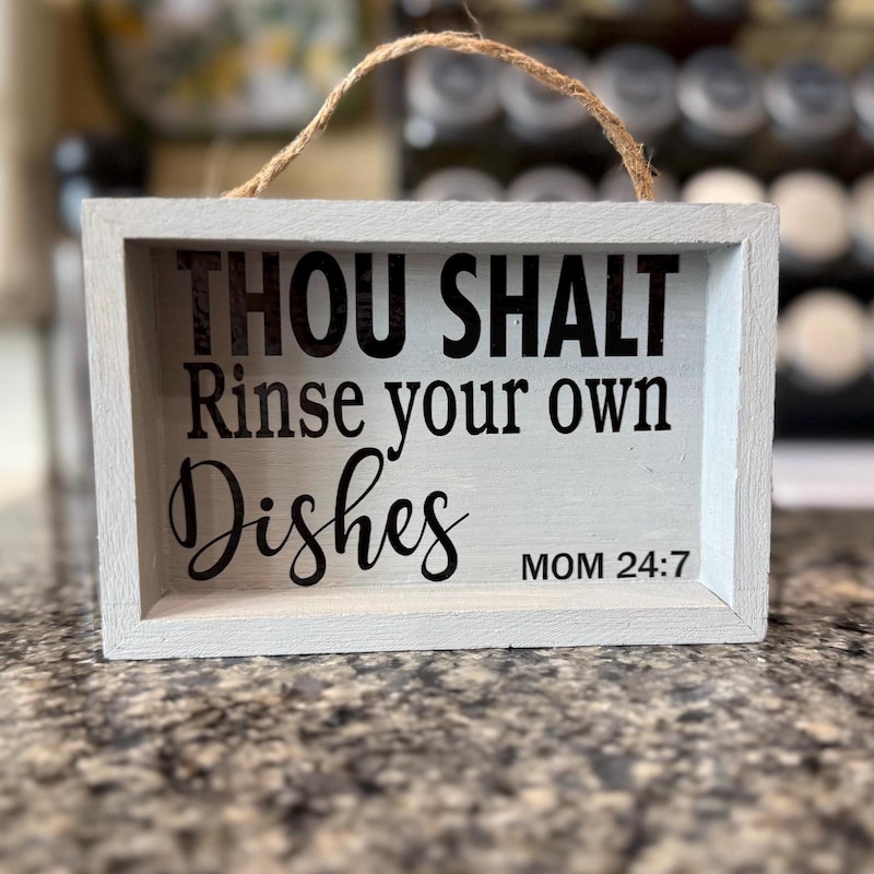 Wash Dishes Sign - Etsy