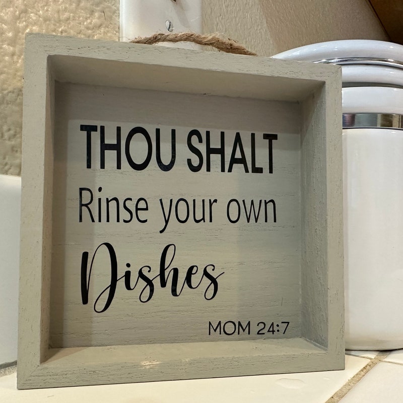 Wash Dishes Sign - Etsy