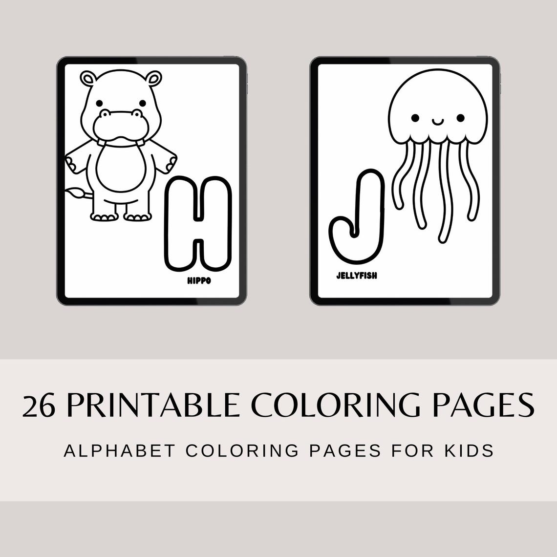 Animal Alphabet Coloring Pages | Coloring Pages for Kids | Coloring ...