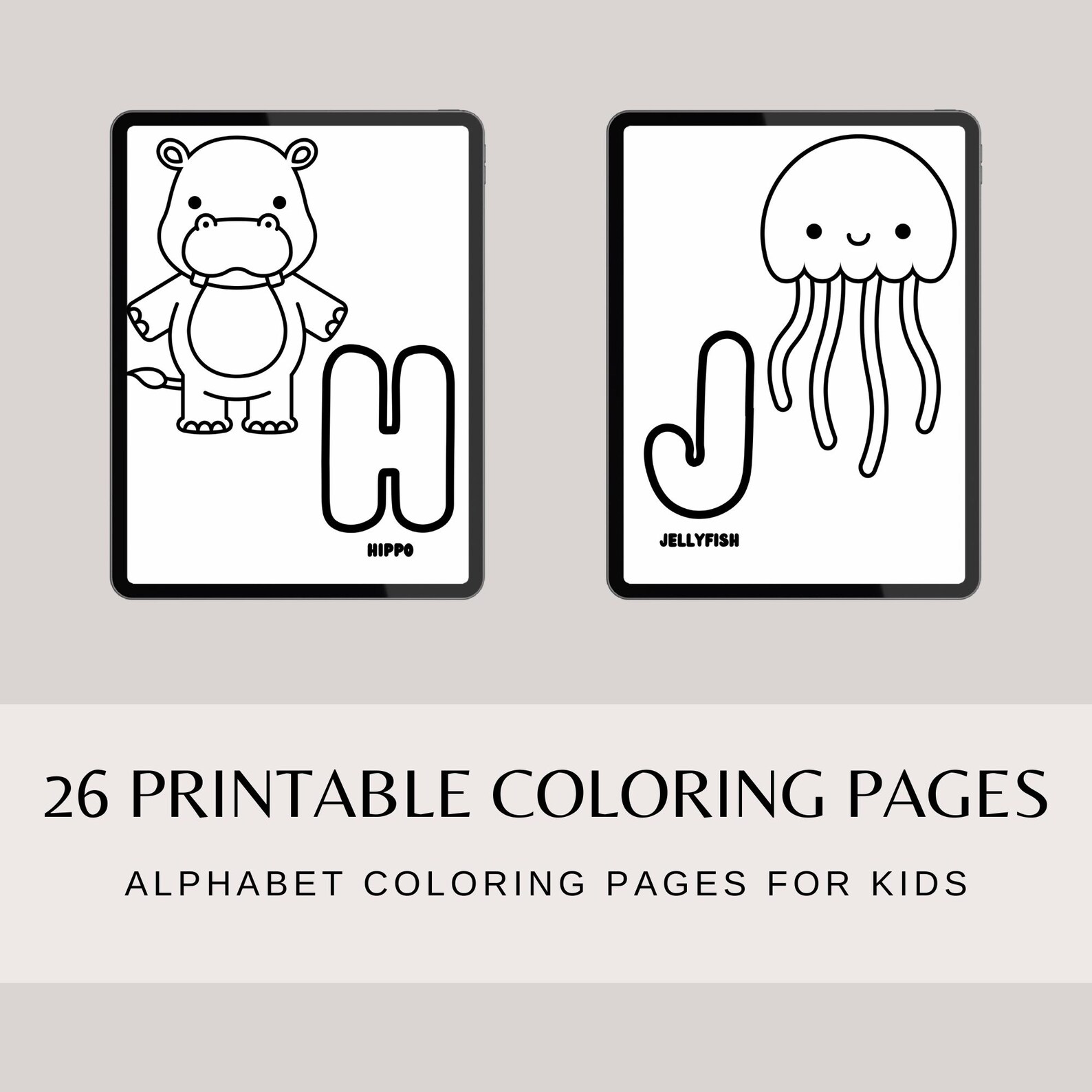 Animal Alphabet Coloring Pages | Coloring Pages for Kids | Coloring ...