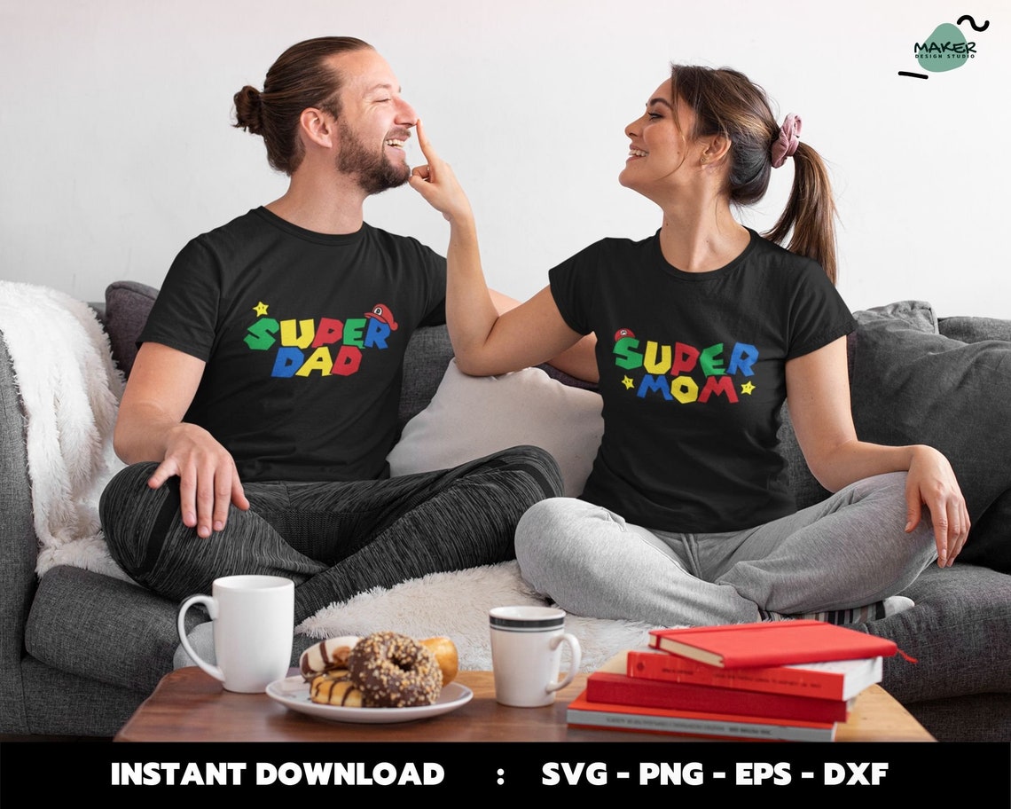 Super Mom Super Dad Svg Super Family Svg Cutting Files | Etsy