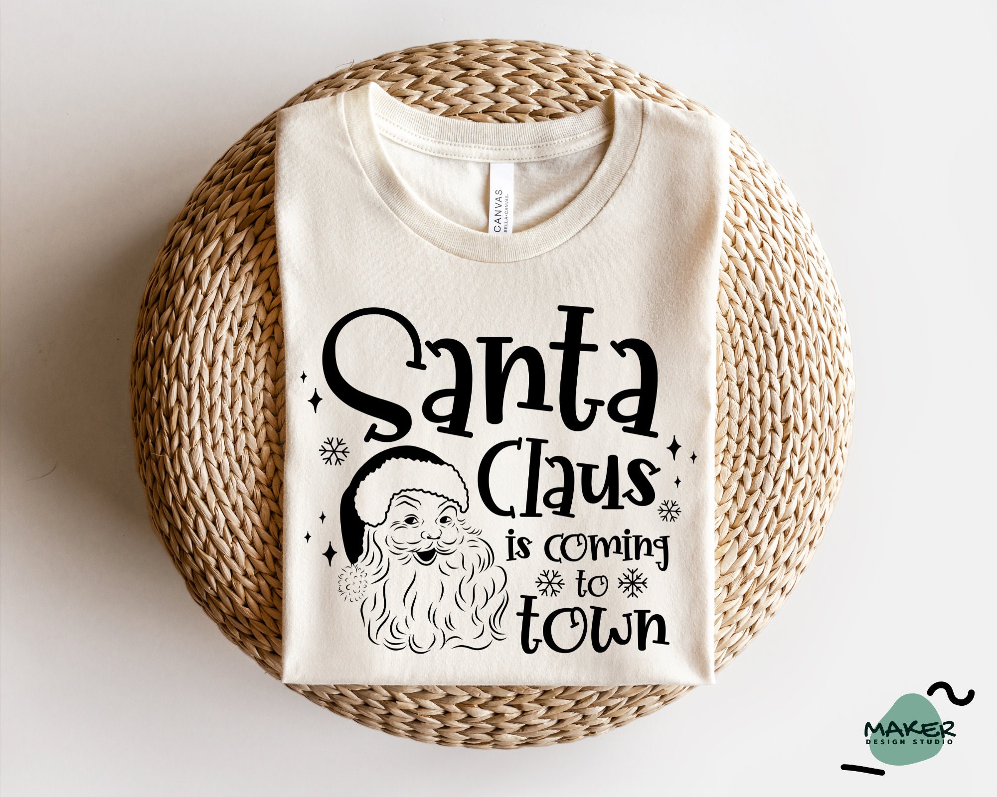 Santa Claus is Coming to Town Svg Santa Svg Christmas - Etsy