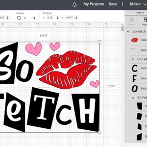 So Fetch Svg Mean Girls Inspired Svg Sassy Girl Quote Svg - Etsy Canada