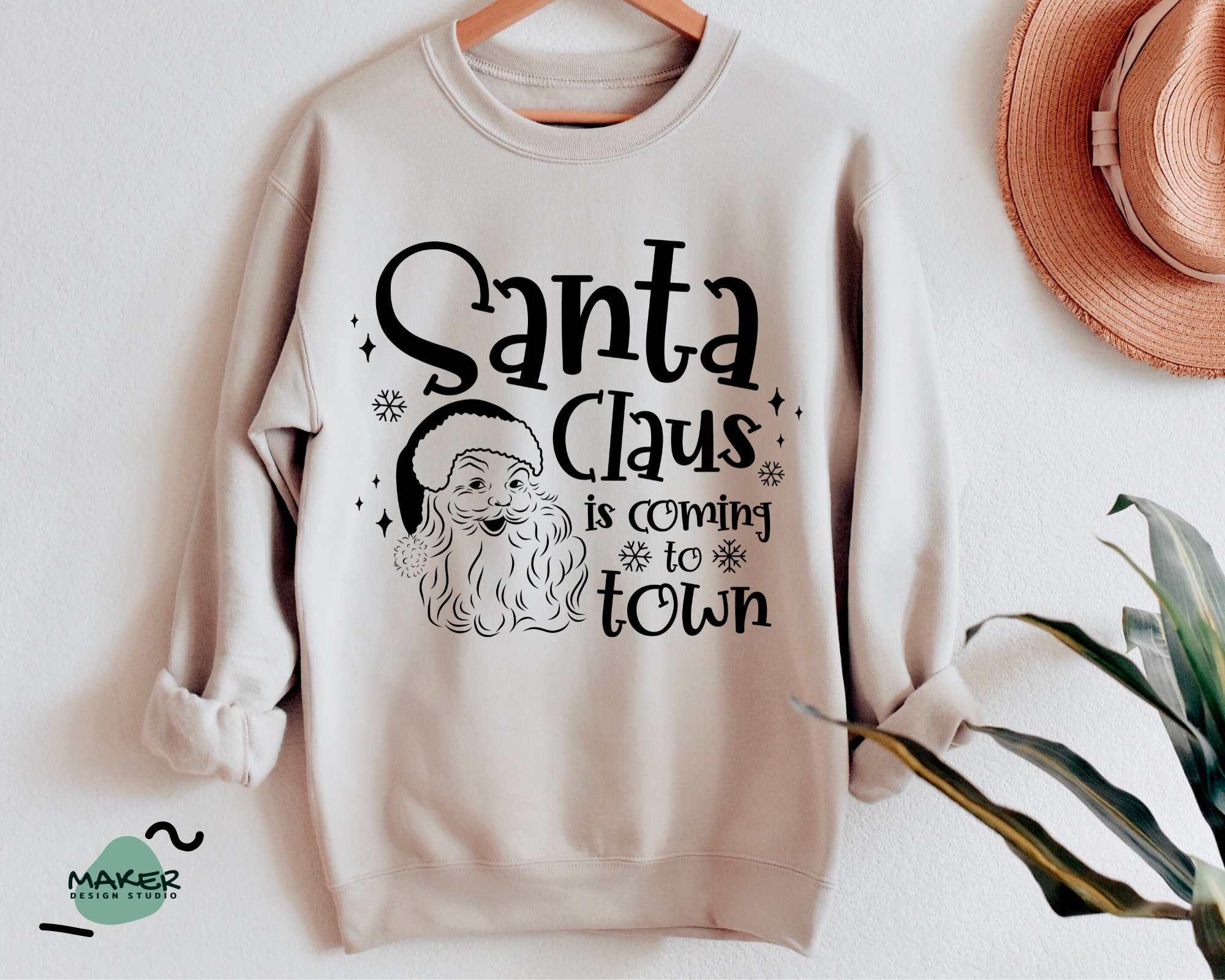 Santa Claus is Coming to Town Svg Santa Svg Christmas - Etsy