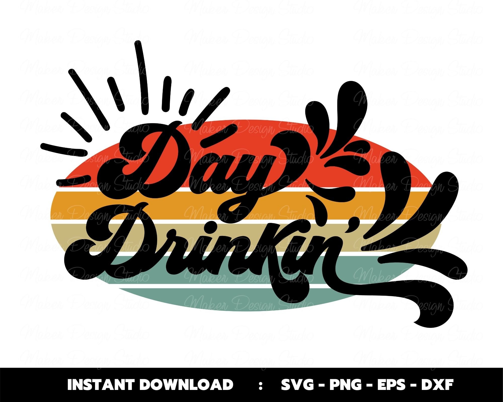 Day Drinking Svg Png Summer Svg Camping Cutting Files | Etsy