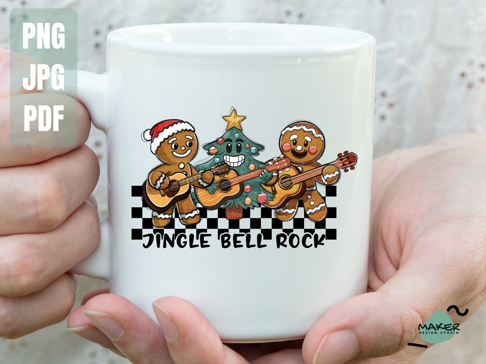 Jingle Bell Rock Christmas Rockstar Png, Funny Christmas Rockstar ...