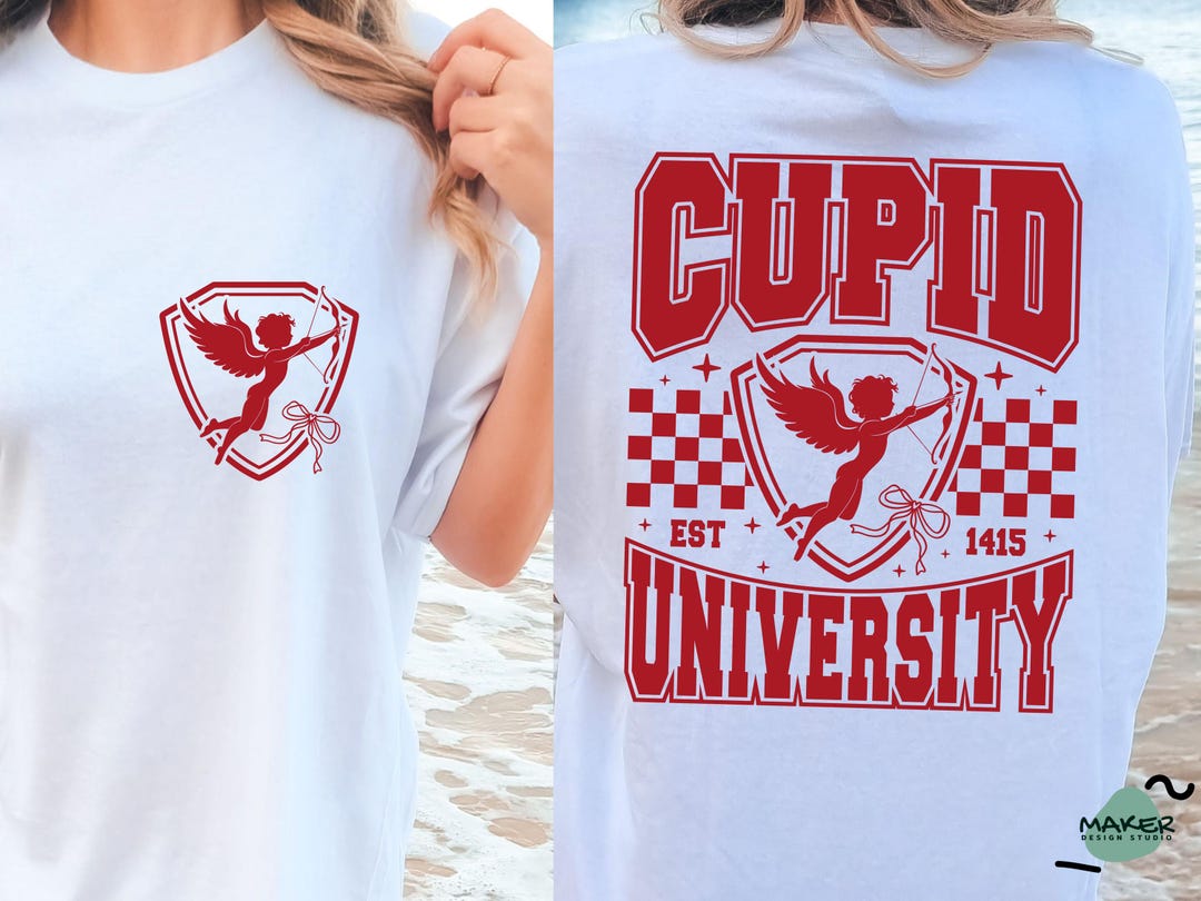 Cupid University Valentine's Day Png, Galentine Girl Squad, Retro Valentines Png, Valentine ...