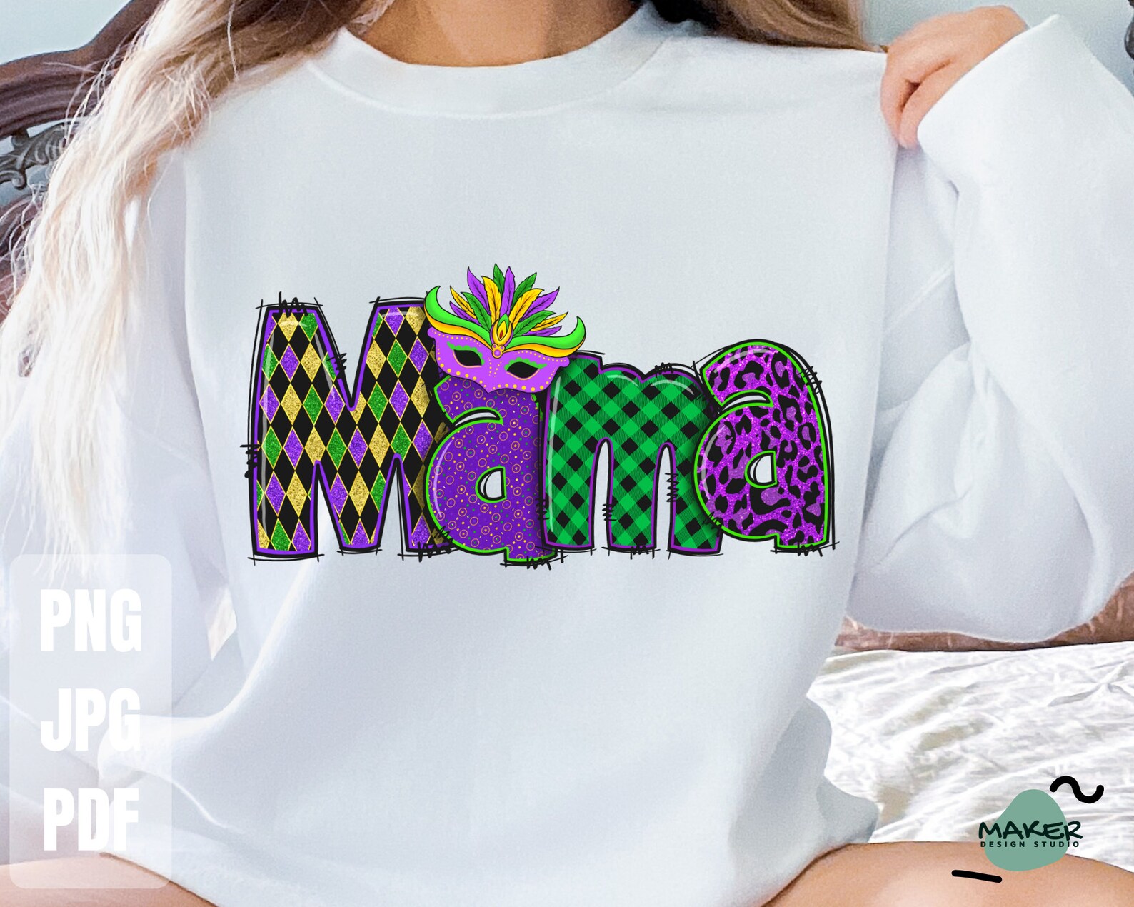 Mardi Gras Diva Mama Png Sublimation Design,mardi Gras Png,mardi Gras ...