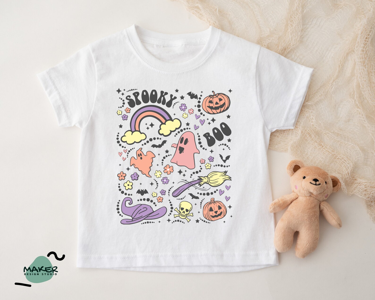 Spooky Boo Svg Cute Ghost Svg Retro Halloween Png Funny - Etsy