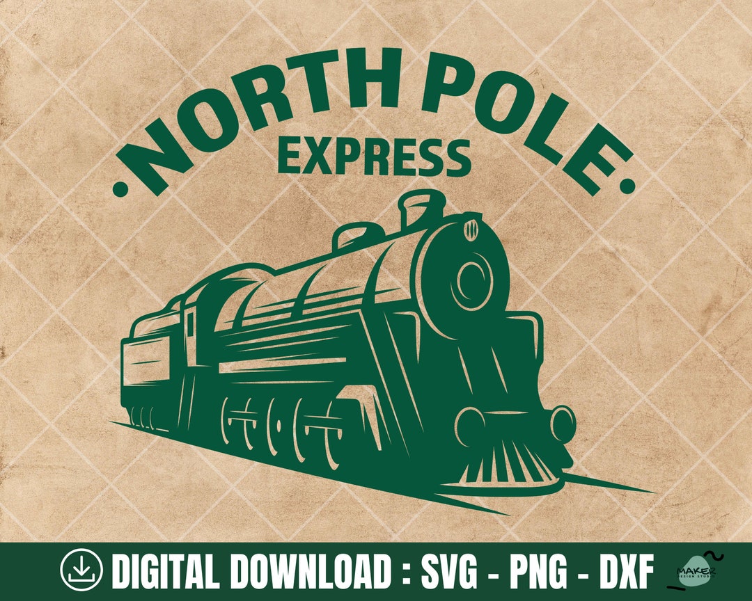 North Pole Express Svg, Christmas Sign Svg, North Pole Express Sign ...