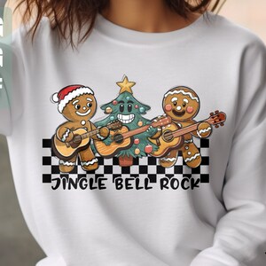 Jingle Bell Rock Christmas Rockstar Png, Funny Christmas Rockstar ...