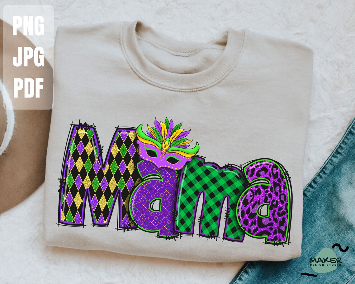 Mardi Gras Diva Mama Png Sublimation Design,mardi Gras Png,mardi Gras ...
