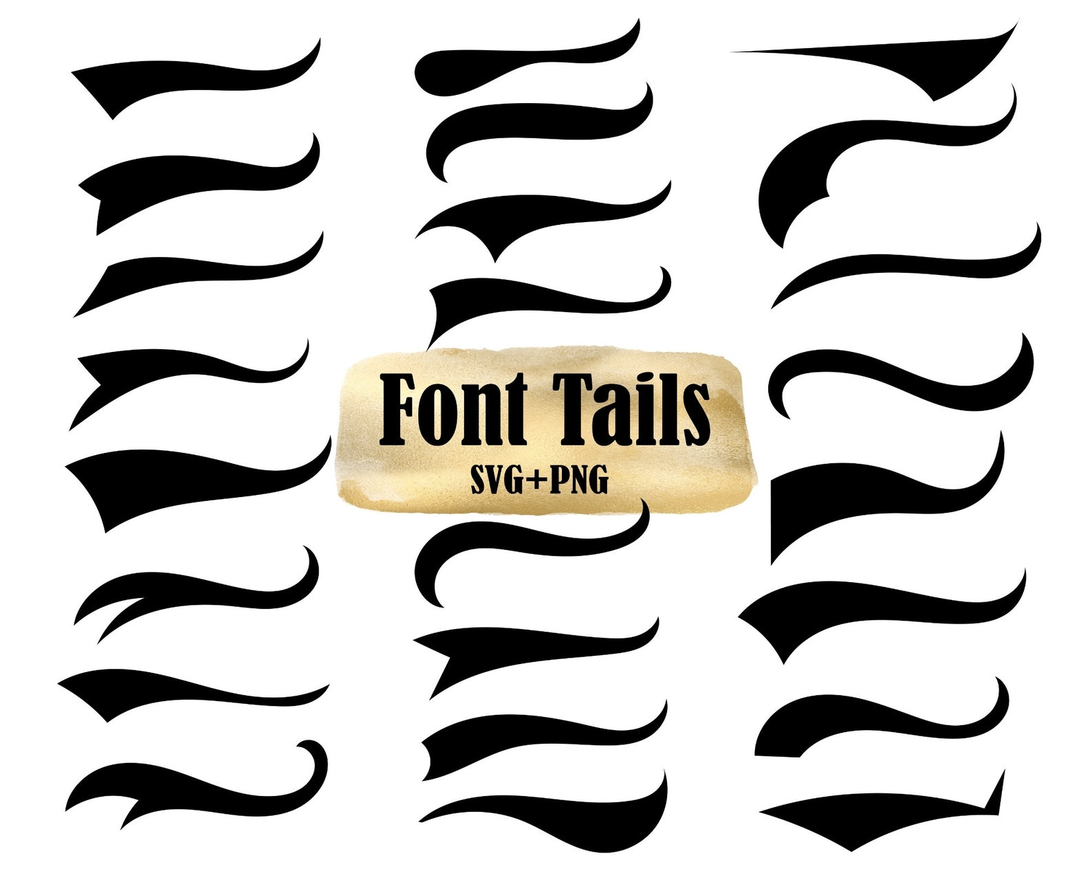 Font Tails Svg, Text Tails Svg, Font Swash Swoosh Svg, Cutting Files ...