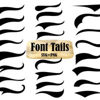 Font Tails Svg, Text Tails Svg, Font Swash Swoosh Svg, Cutting Files ...