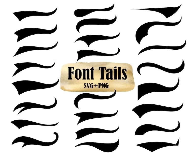 Font Tails Svg Text Tails Svg Font Swash Swoosh Svg Cutting - Etsy Hong ...