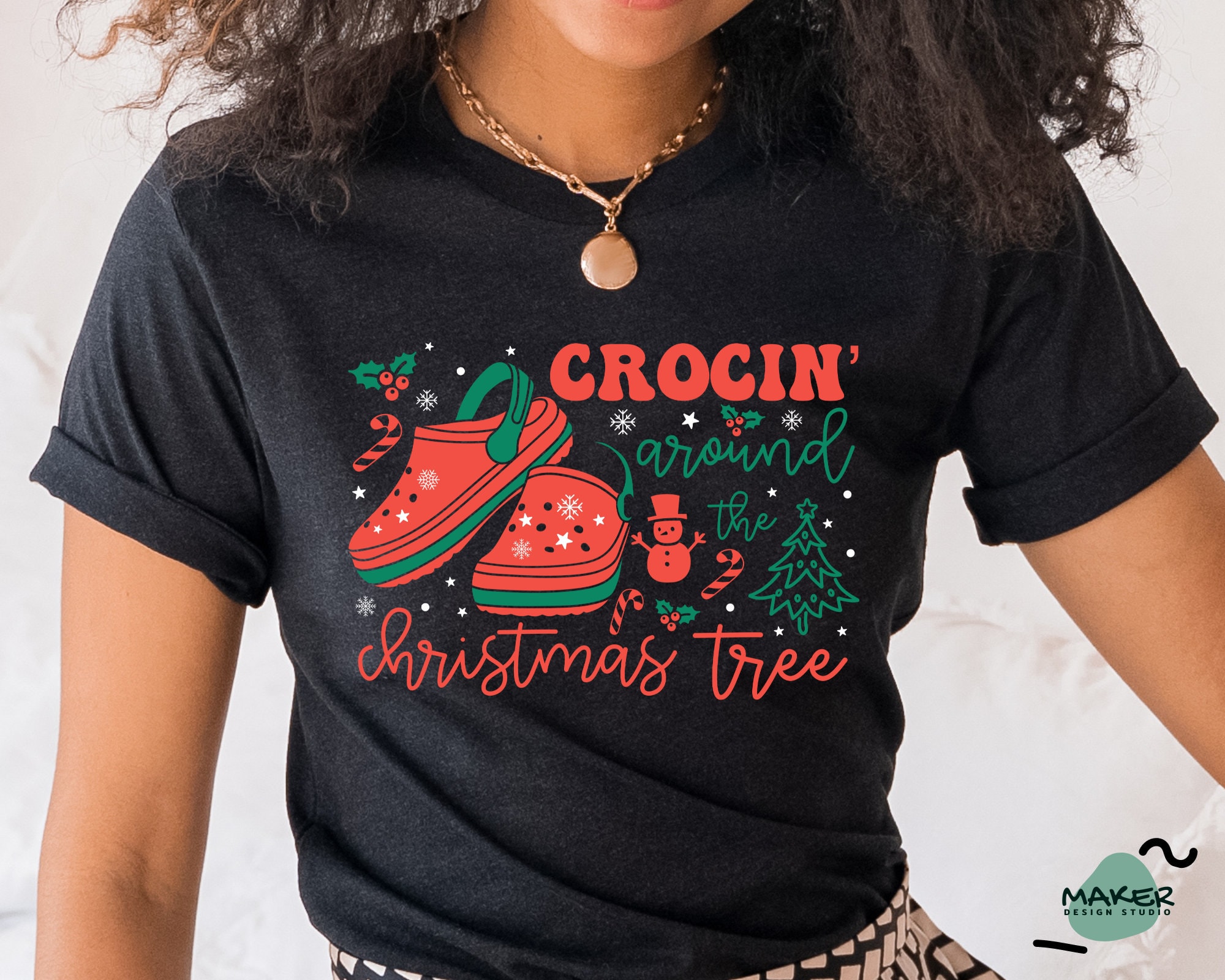 Crocin' Around the Christmas Tree Svg Crocin Svg - Etsy