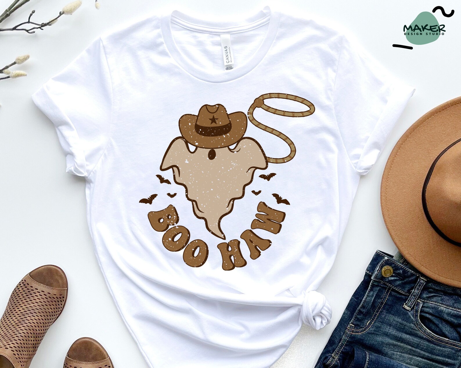 Boo Haw Png Retro Cowboy Halloween Png Funny Halloween Png - Etsy