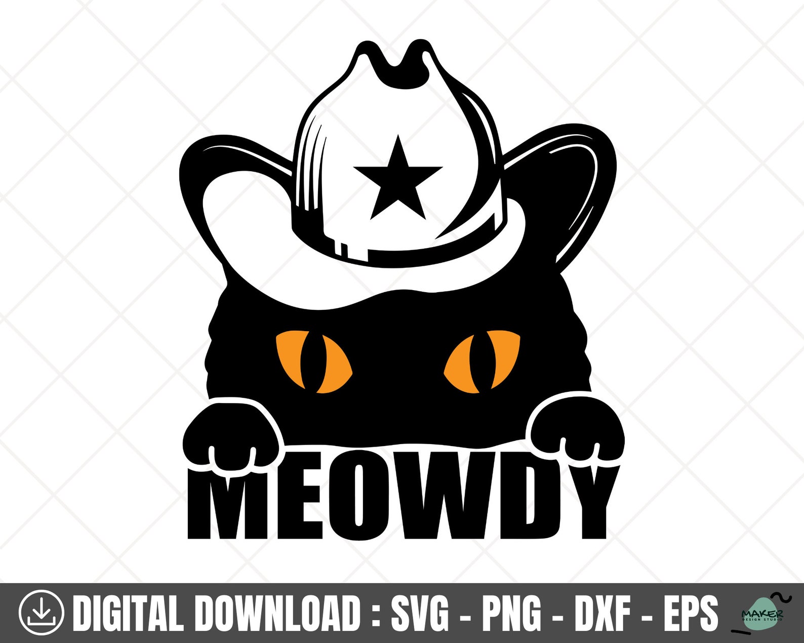 Meowdy Svg Cat Meme Svg Cat Howdy Matching A Greeting Used - Etsy
