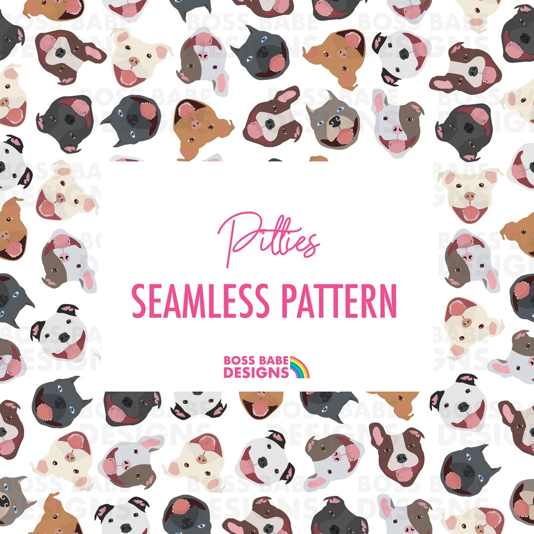 Pibbles Seamless Digital Pattern Digital Pattern for - Etsy